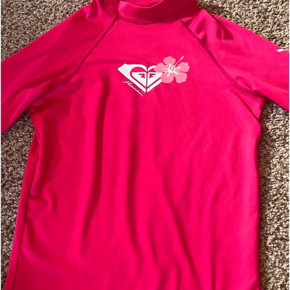 Roxy | Swim | Pink Rash Guard For Surfing Body Boarding Etc | Poshmark